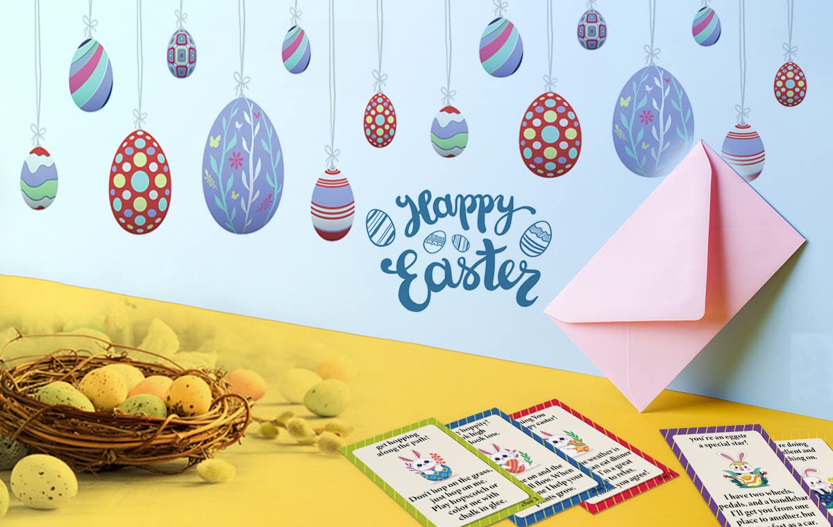 Outdoor Easter Scavenger Hunt Cards with Envelopes, Easter Egg Hunt, Outdoor Scavenger Hunt Games, Easter Bunny, Easter Party Activities, Indoor Easter Party Games-fhjxbk002