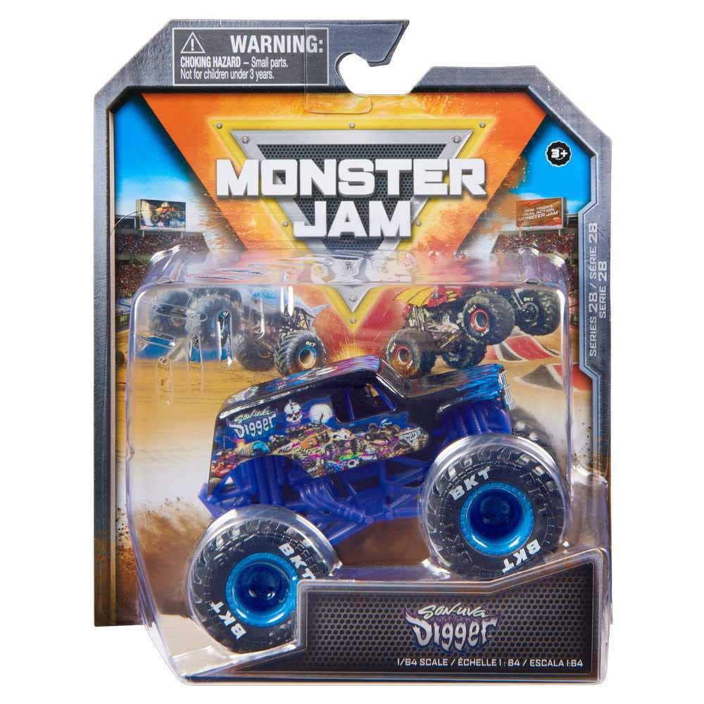 Monster Jam 2023 Spin Master 1:64 Diecast Truck Series 28 Legacy Trucks Son-uva Digger