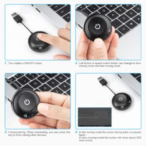 Rii Mouse Jiggler,Bluetooth Mouse jiggler with ON/Off Switch Mouse Mover Simulator,Connected by Bluetooth no Need Plug,Supports Multi-Track,Simulate Mouse Movement to Keep Keeps PC/Laptop Awake