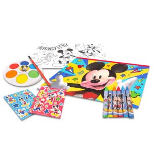 Mickey Mouse Coloring and Activity Kit - Bundle with Mickey Mouse Coloring Book, Stickers, Paint, Activities, and More | Mickey Mouse Art Set for Kids, Boys, Girls