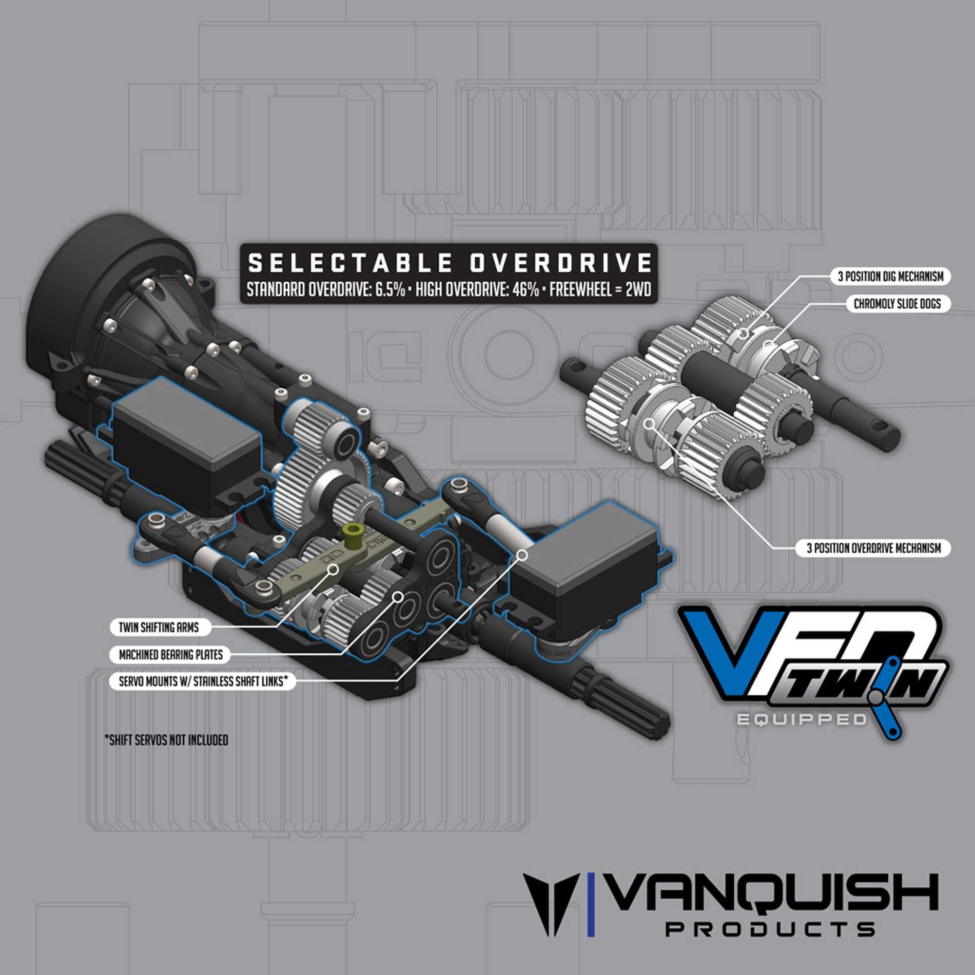 Vanquish Products VS4-10 Phoenix RTR - RED VPS09011A Cars Electric RTR 1/10 Off-Road