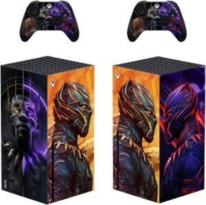 vanknight xb series x console controllers skin decals stickers hero wrap vinyl for xb series x console panther