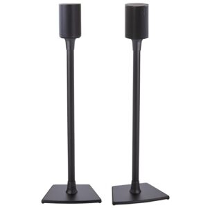 sanus wireless speaker stand for sonos era 100™ - pair (black) |, perfect stand setup for easy and secure mounting of new sonos era 100™ speakers - osse12-b2