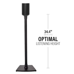 Sanus Wireless Speaker Stand for Sonos Era 100™ - Pair (Black) |, Perfect Stand Setup for Easy and Secure Mounting of New Sonos Era 100™ Speakers - OSSE12-B2