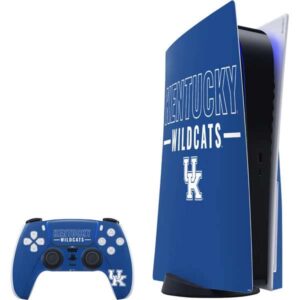 skinit decal gaming skin compatible with ps5 bundle - officially licensed university of kentucky wildcats design