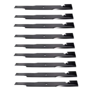 technology parts store 9pk heavy duty super strength high lift mower blades 038-6050-00 size: 20-1/2" x 2-1/2", center hole: 5/8" compatible with bad boy 60" lawn mower