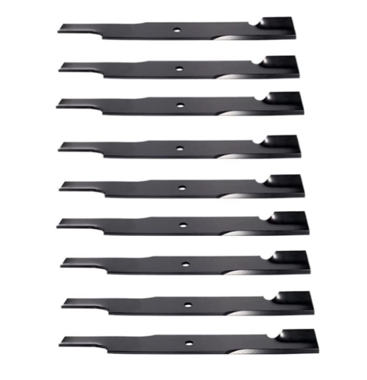 Technology Parts Store 9PK Heavy Duty Super Strength High Lift Mower Blades 038-6050-00 Size: 20-1/2" x 2-1/2", Center Hole: 5/8" Compatible with Bad Boy 60" Lawn Mower