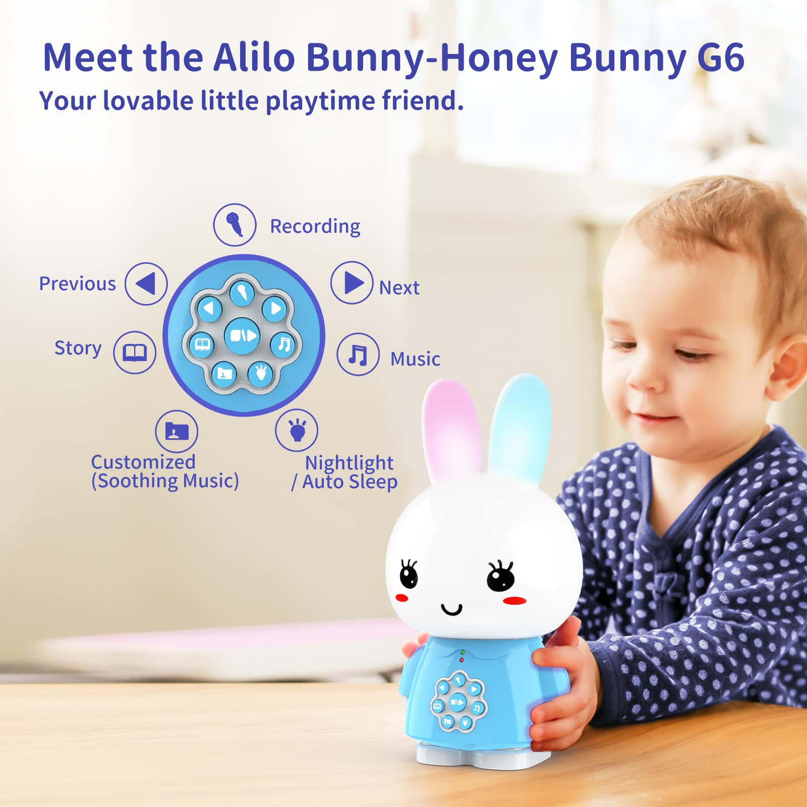 【2 Pack】 Alilo Starter Early Educational Talking Pen Set for Learn to Read + Honey Bunny Audio Player, Educational Toys for Imagination Building