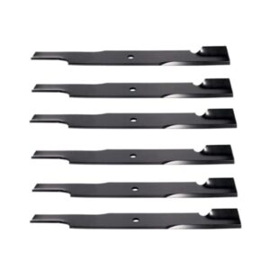 Technology Parts Store 6PK Heavy Duty Super Strength High Lift Mower Blades 038-6002-00 Size: 20-1/2" x 2-1/2", Center Hole: 5/8" Compatible with Bad Boy 60" Lawn Mower