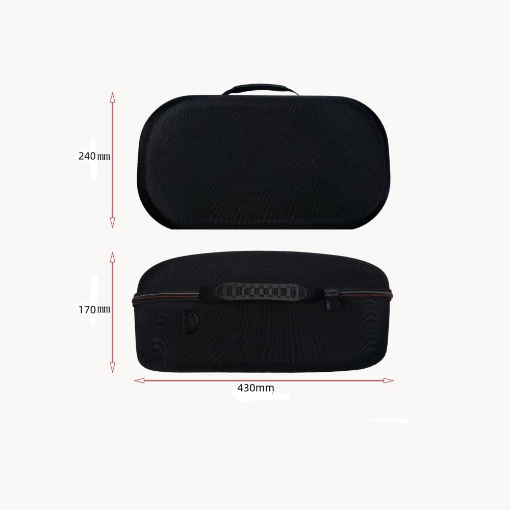 VR Storage Bag Compatible for PS5 VR2/PSVR2, Carrying Case Cover for VR Gaming Glasses Hard Travel Protection Box for Virtual Reality Headsets Handle Protective Multifunctional Suitcase Pouch