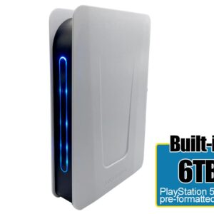 Avolusion PRO-T5 Series 6TB USB 3.0 External Gaming Hard Drive (for PS5 Game Console) (White) - 2 Year Warranty