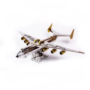 metal-time antonov mriya an-225 exclusive edition official product, mechanical model, cargo aircraft, 3d model diy kit, airplane working model ukrainian dream