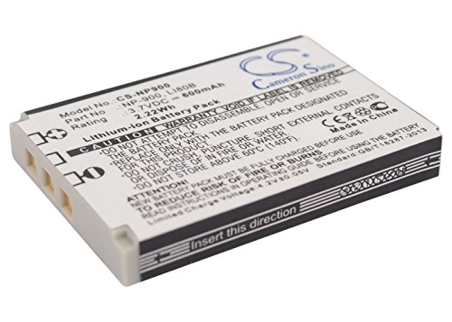 GYMSO Battery Replacement for Praktica 02491-0015-00, 02491-0037-00, BATS4, NP-900 DCZ 10.4, DCZ 8.3, DM5331, DM-6331, DS-4330, DS-4331, DS-4341, DS-4346, DS-5080, DS-5330