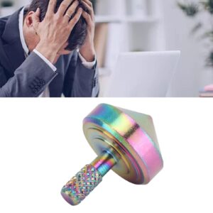 Fidget Spinner Gyroscope Toy, Portable Office Anxiety Stress Relief ADHD Rotating Gyroscope Toy Metal Finger gyrosphere for Boyfriend Father (Colorful)