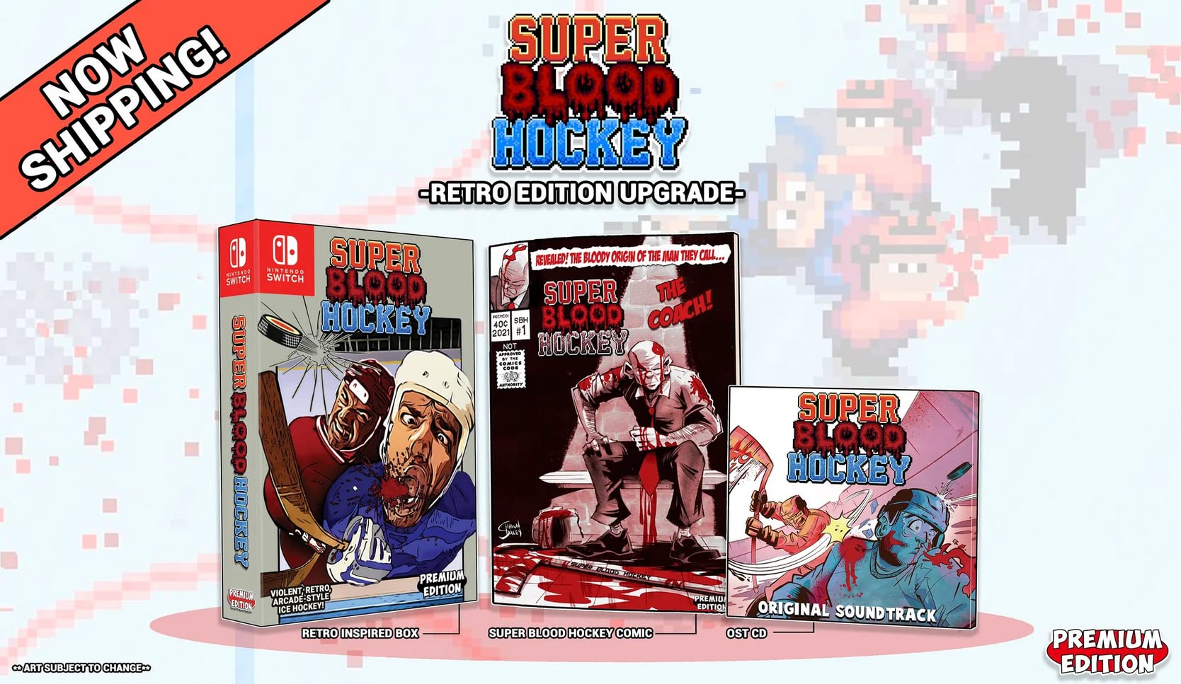 Super Blood Hockey (Retro Edition) (Game + Soundtrack Included) - Nintendo Switch