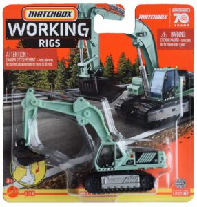 matchbox mbx excavator, working rigs 1/16 (n3242)