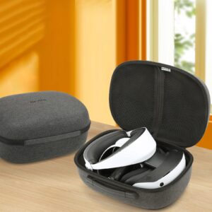 hard carrying case for playstation vr2 storage bag geadset handle for ps vr2 protective carrying case protable design for travel and home storage