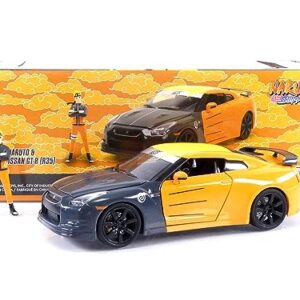 Naruto 1:24 2009 Nissan GT-R(R35) Die-Cast Car & 2.75" Naruto Figure, Toys for Kids and Adults