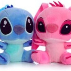 EIDANZ 2Pcs Lilo Stitch Plush Toys, 12cm Stuffed Keychain and Bag Clip Toy, Lilo Stitch Plush Toys, Lilo Plush Set, Cute Soft Gifts for Kids;