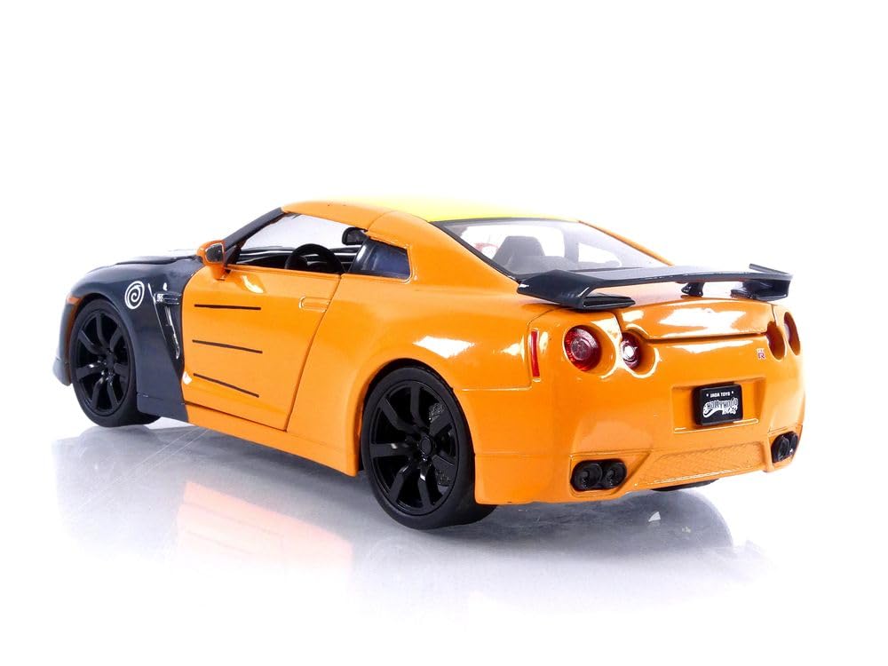 Naruto 1:24 2009 Nissan GT-R(R35) Die-Cast Car & 2.75" Naruto Figure, Toys for Kids and Adults