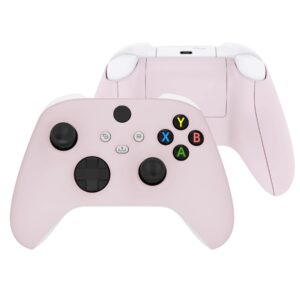 extremerate cherry blossoms pink replacement side rails + back shell + faceplate for xbox series x/s controller - controller not included