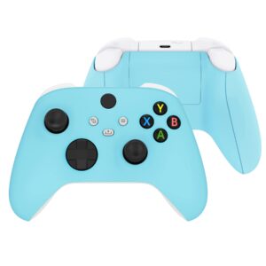 extremerate heaven blue replacement side rails + back shell + faceplate for xbox series x/s controller - controller not included