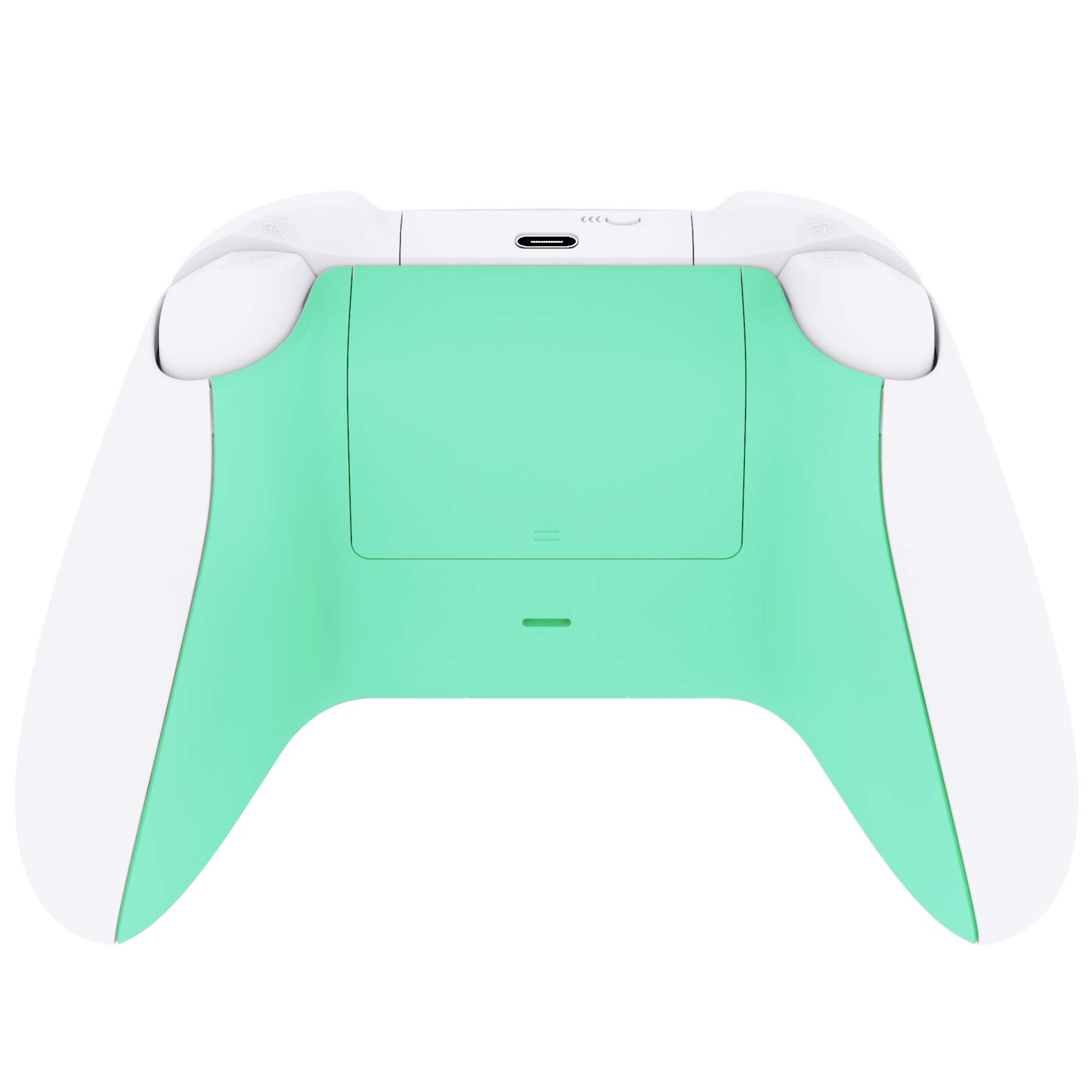 eXtremeRate Mint Green Replacement Side Rails + Back Shell + Faceplate for Xbox Series X/S Controller - Controller NOT Included