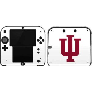 skinit decal gaming skin compatible with 2ds - officially licensed indiana university iu logo white design