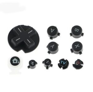 limentea plastic full buttons power on off button home abxy button d-pad for wii u gamepad controller