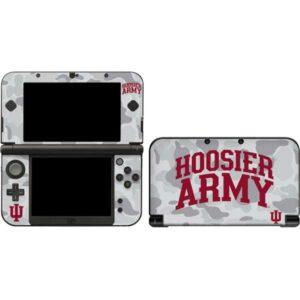 skinit decal gaming skin compatible with 3ds xl 2015 - officially licensed indiana university hoosier army design