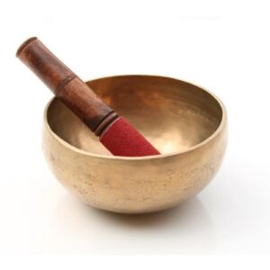 devyom singing bowl set with striker - large (14-15cm) | for meditation, yoga, chakra healing, prayer and mindfulness meditation