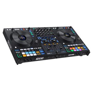 RANE FOUR Advanced 4 Channel Stems DJ Controller - 8.5" Jog Wheels with displays, DJ Mixer with Internal FX, Serato DJ Pro & Pitch ‘n Time DJ Included