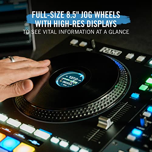 RANE FOUR Advanced 4 Channel Stems DJ Controller - 8.5" Jog Wheels with displays, DJ Mixer with Internal FX, Serato DJ Pro & Pitch ‘n Time DJ Included