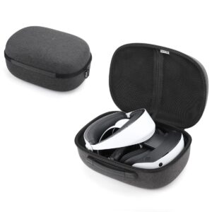 for playstation vr2 psvr2 storage bag carrying case, portable handheld zipper bag for vr headset & handle accessories