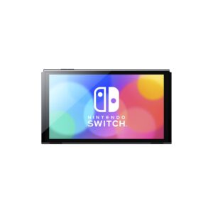 nintendo switch (oled model) w/neon red & neon blue joy-con (renewed premium)