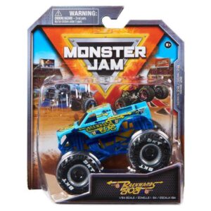 monster jam 2023 spin master 1:64 diecast truck series 28 retro rebels backwards bob