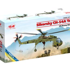 ICM 53054 — Sikorsky CH-54A Tarhe, US Military Heavy Helicopter Model Kit — Plastic Model Kit in 1:35 Scale — Highly-Detailed Replica of The Original Sikorsky CH-54A Tarhe