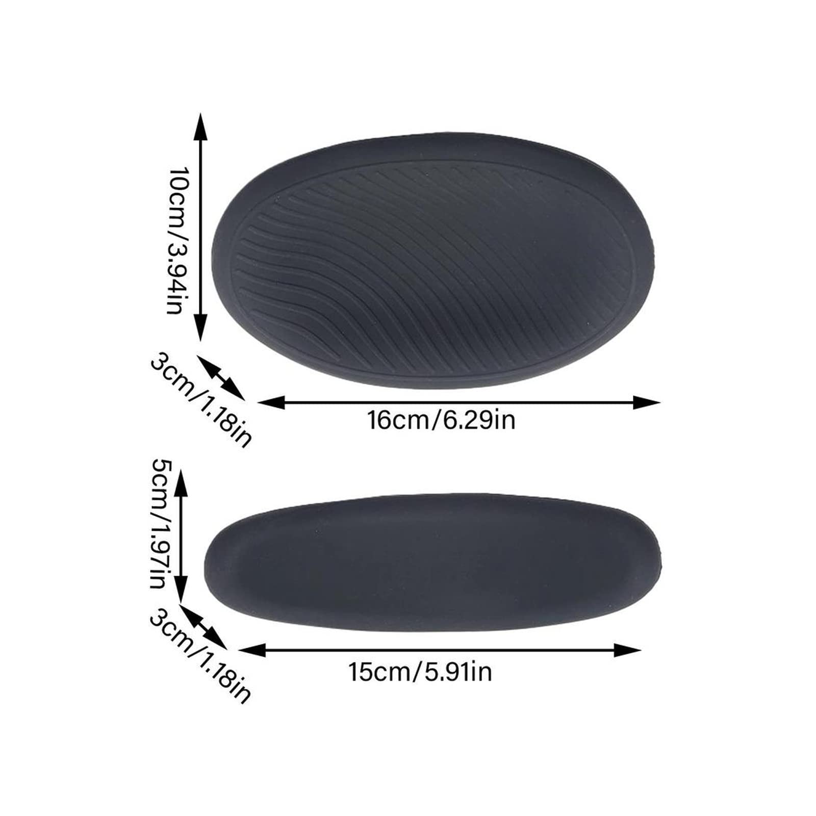 Head Pad Covers Compatible with Mate Quest Pro Accessories Forehead Cushion Pad and Posterior-Brain Pad Sweatproof Silicone Removable Relieve Pressure Pad (Black)