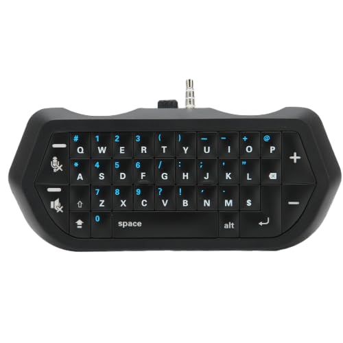 GOWENIC Mini Keyboard for PS4, Ultra Compact Game Message Chatpad, Bluetooth Game Keypad for PS4 Controller