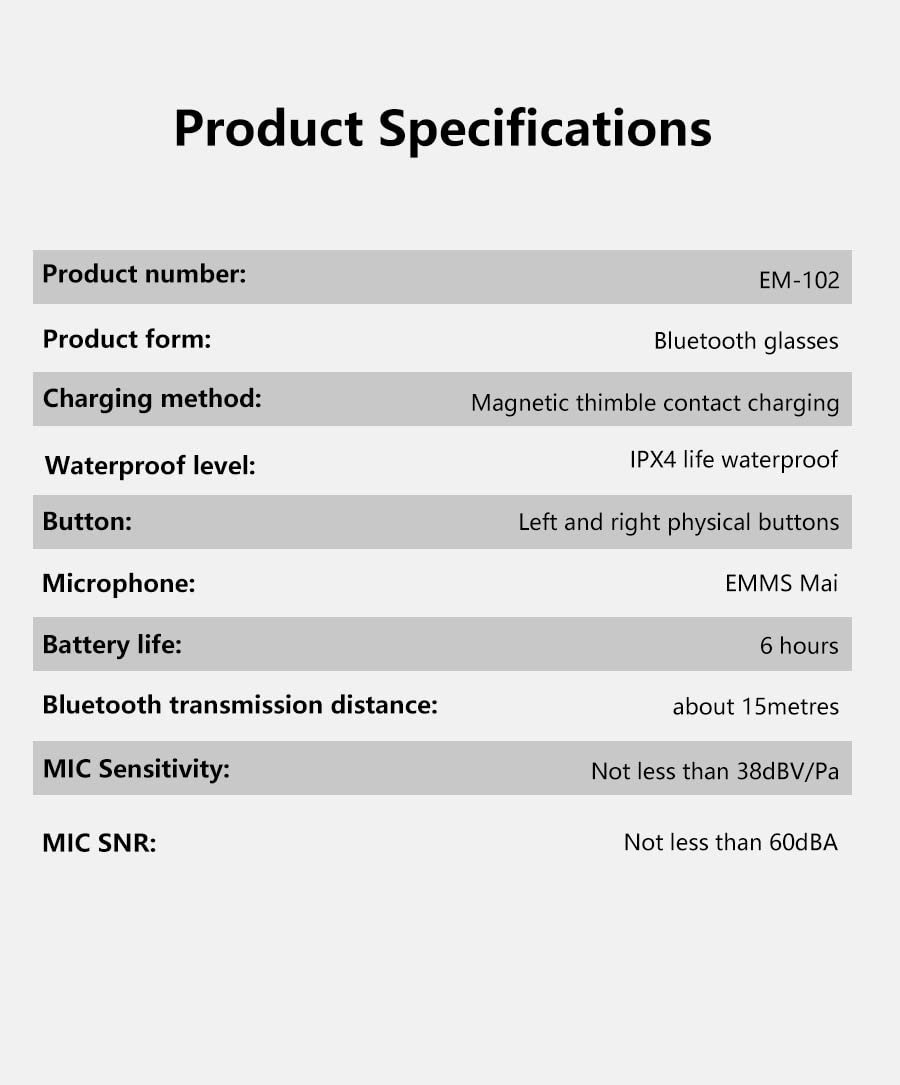 Smart Glasses: Blue Light Filtering & Polarized Sunglass Lenses - Low Latency Audio - Built-in Mic & Speakers - Touch & Voice Assistant Compatible