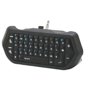 gowenic mini keyboard for ps4, ultra compact game message chatpad, bluetooth game keypad for ps4 controller