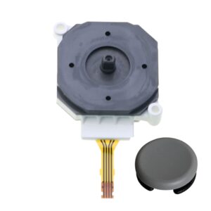 replacement 3d analog joystick button repair for new 3ds new 2ds xl 3ds ll 3ds with stick cap (b)