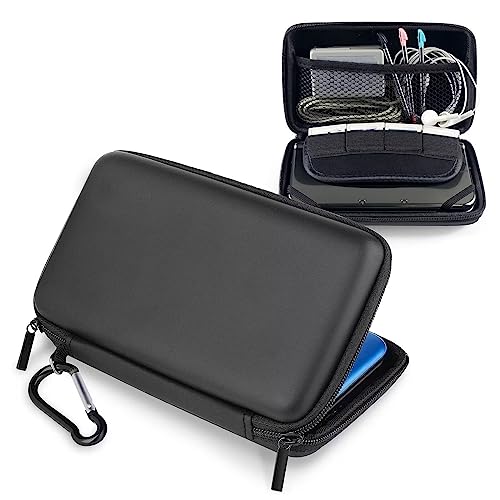 BLUE ELF Superior Black Carry Hard Case Bag Pouch with Hard Case Protects for Nintendo New 3DS XL /3DS LL /3DS XL