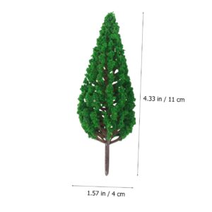 12 Pcs Garden Landscape Pine Tree Model Sand Table Layout Props for Scenery Construction Styles