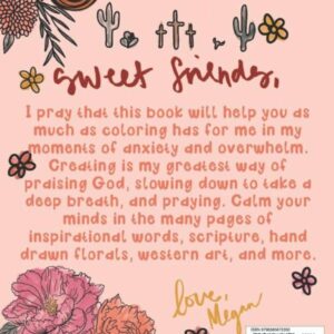 Dear Anxiety, Jesus Wins: Inspirational Coloring Book