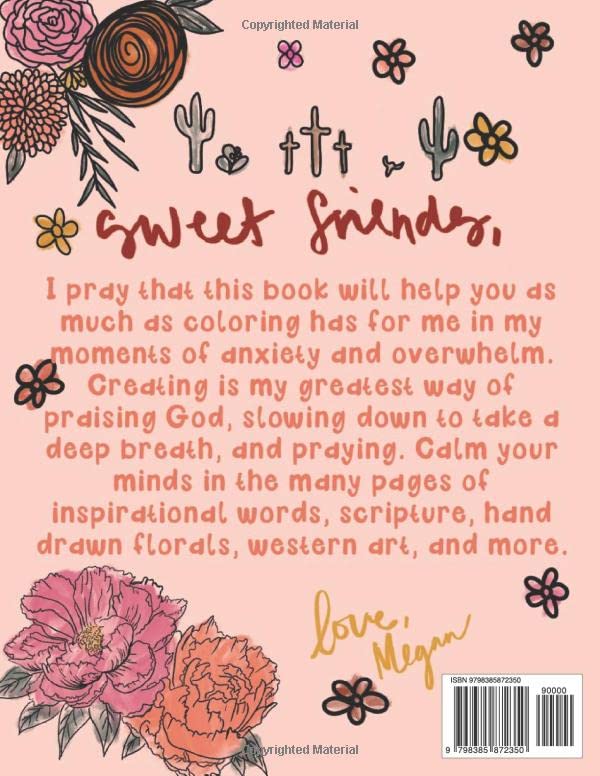 Dear Anxiety, Jesus Wins: Inspirational Coloring Book