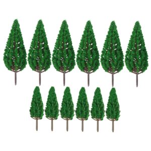 12 pcs garden landscape pine tree model sand table layout props for scenery construction styles