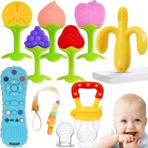 rotk baby teething toys, freezer bpa free silicone baby teether chew toys, baby gifts for girls boys- newborn infant toys