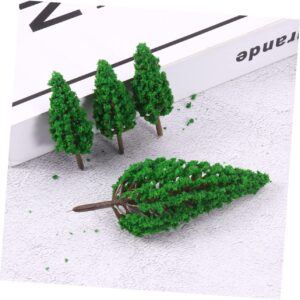 12 Pcs Garden Landscape Pine Tree Model Sand Table Layout Props for Scenery Construction Styles