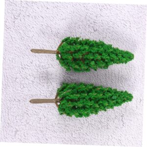 12 Pcs Garden Landscape Pine Tree Model Sand Table Layout Props for Scenery Construction Styles